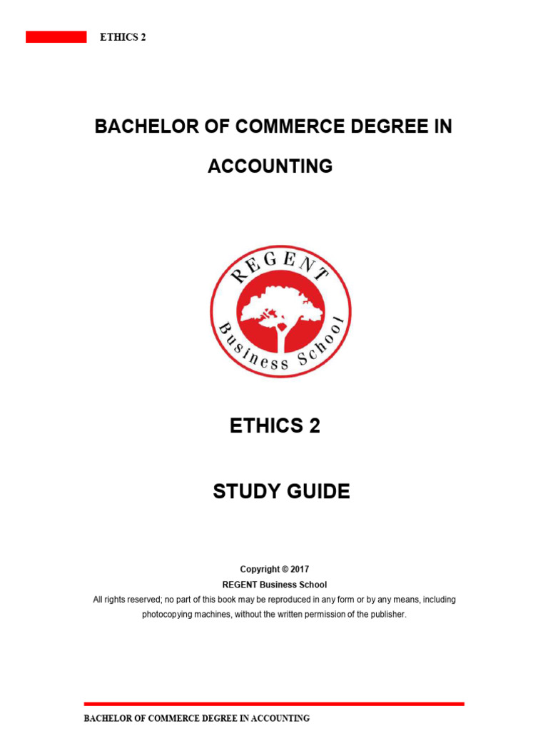 Bcom - Acc Ethics 201 | PDF | Relativism | Morality
