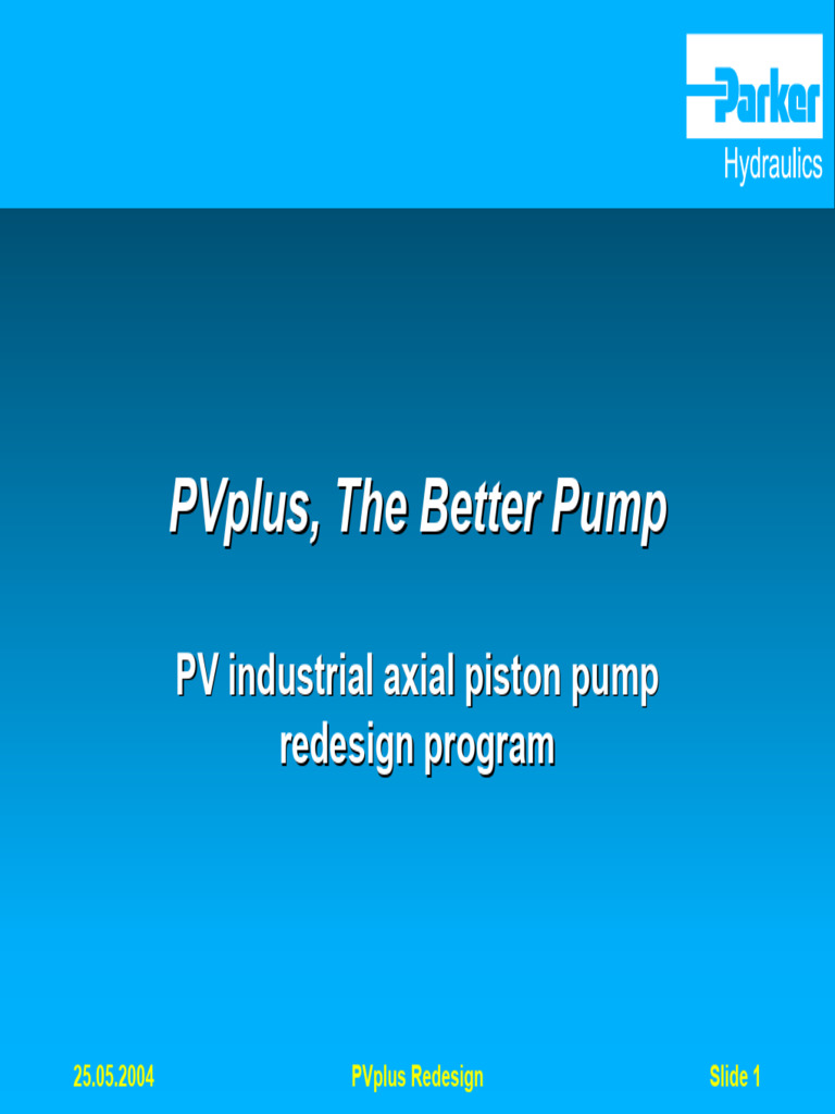 PVplus Redesign | PDF | Pump | Piston