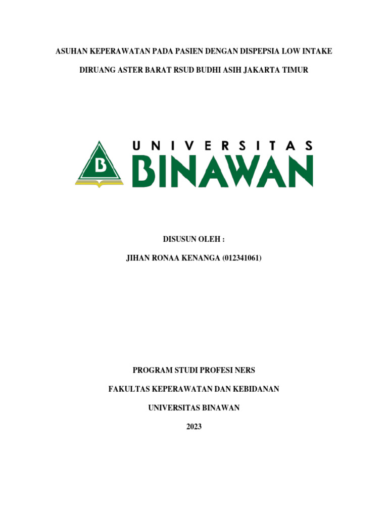 ASKEP Minggu 3 Dispepsia - Inne R | PDF