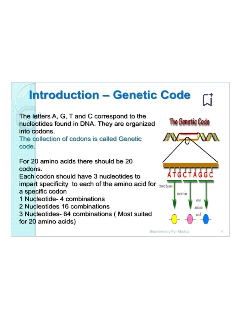 Genetic Code - Module-06 (Biology) | PDF