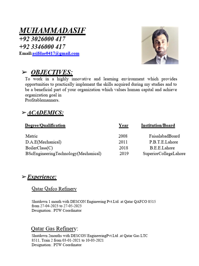 Asif CV-2 | PDF | Fuel Oil | Engines