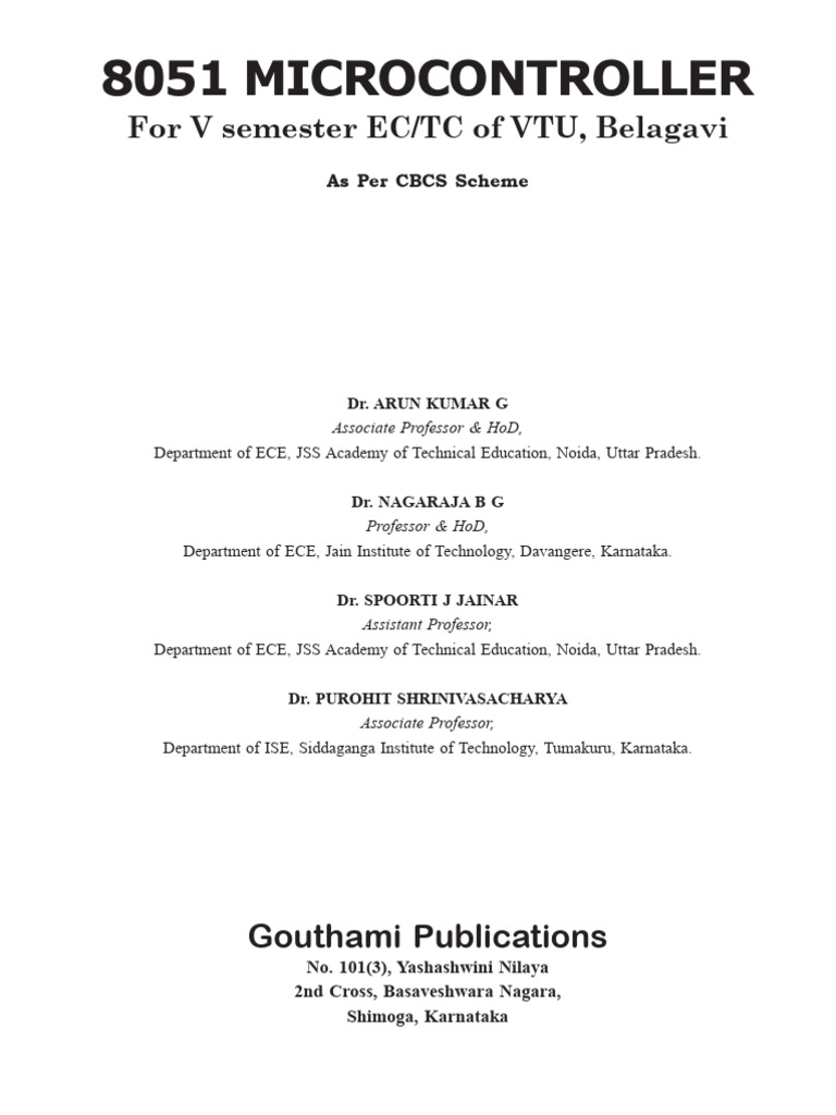 8051 Microcontroller | PDF | Microprocessor | Microcontroller