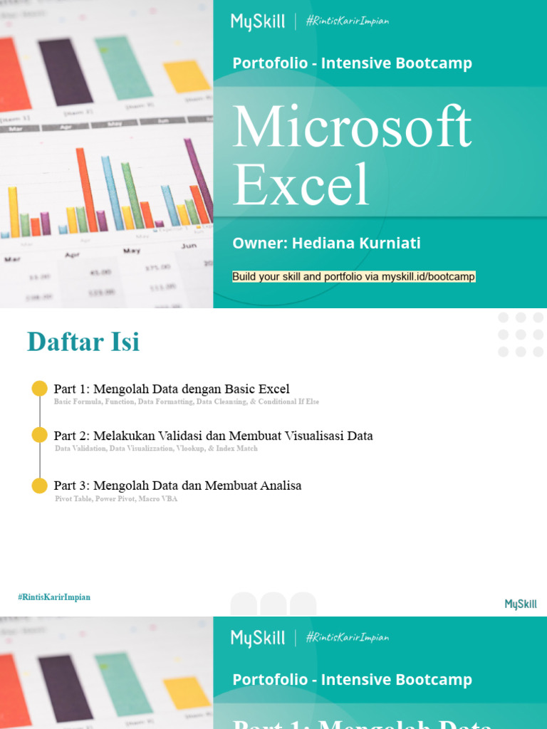 Microsoft Excel Portfolio Hediana Kurniati | PDF