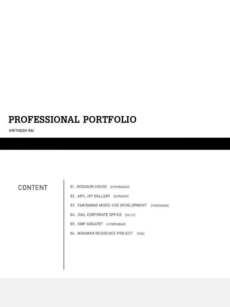 Professional Folio | PDF