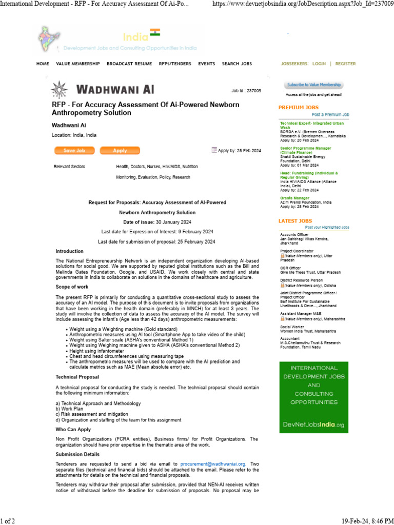 Weight Measuring - RFP | PDF | Artificial Intelligence | Intelligence ...
