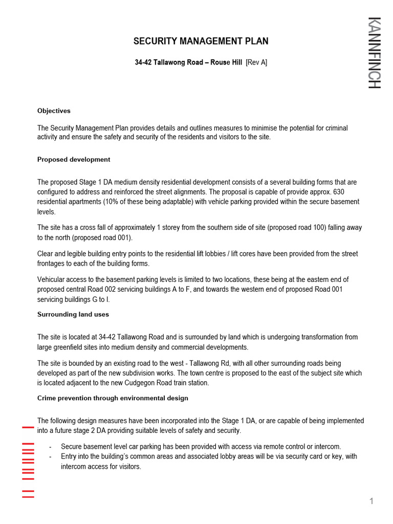 Security-Management-Plan-34-42-Tallawong-Road-Rouse-Hill-Metro-Award ...