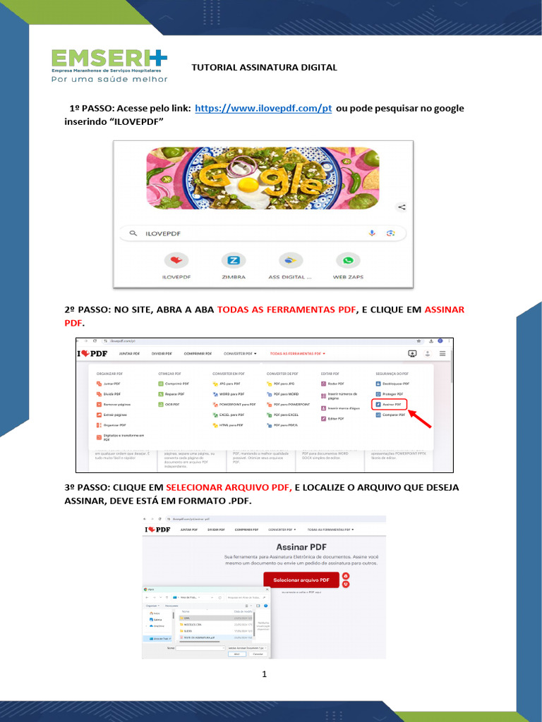 Tutorial Assinatura Digital | PDF | Informática | Programas