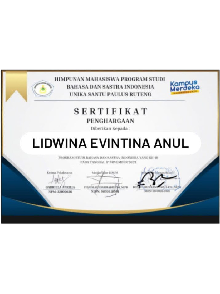 Sertifikat Evin | PDF