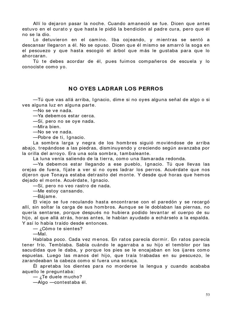 No Yes Ladrar Los Perros-Rulfo | PDF | Arte