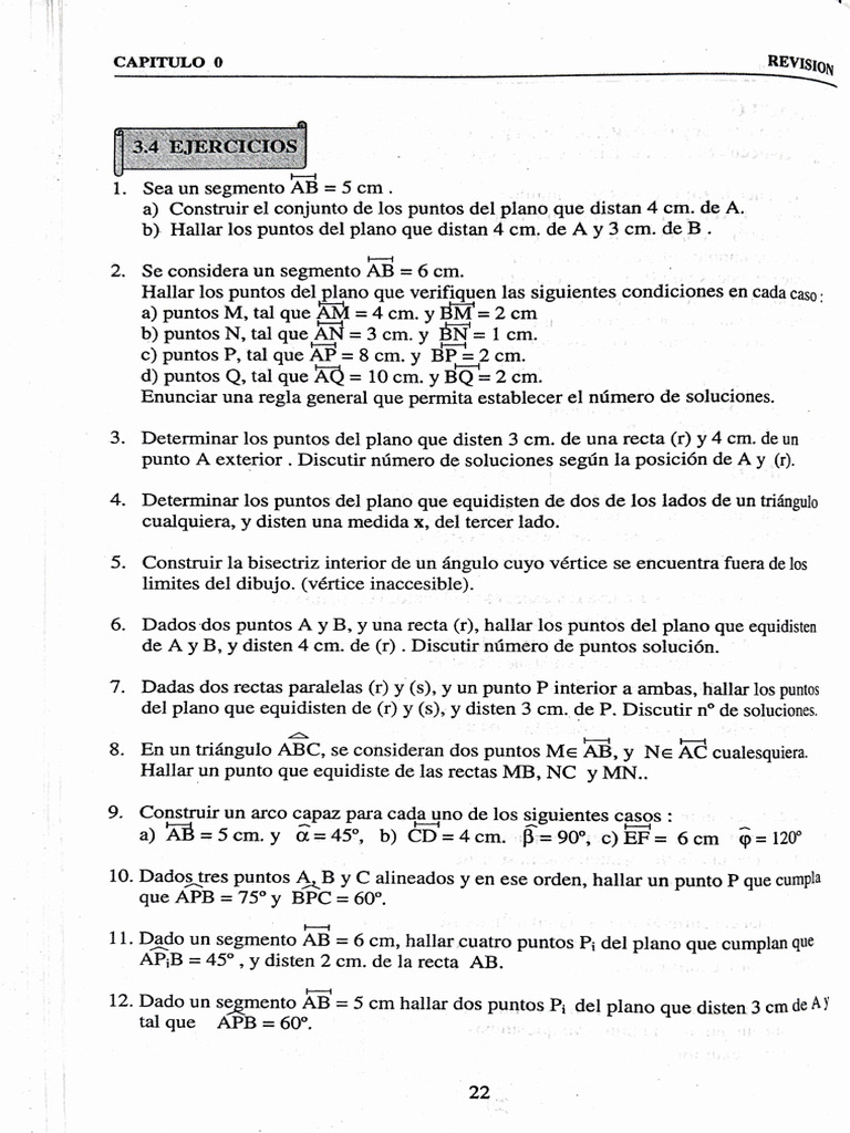Ejercicio 3.4 Intersecciones de Lugares Geometricos | PDF