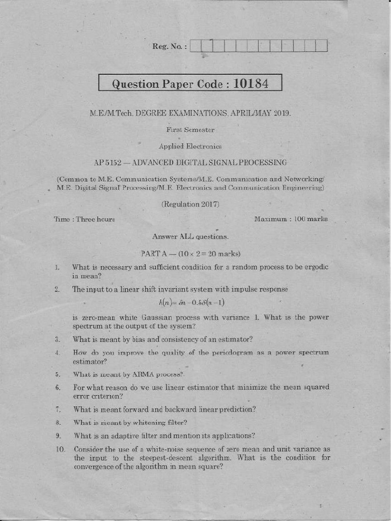 ADSP - QN Paper | PDF