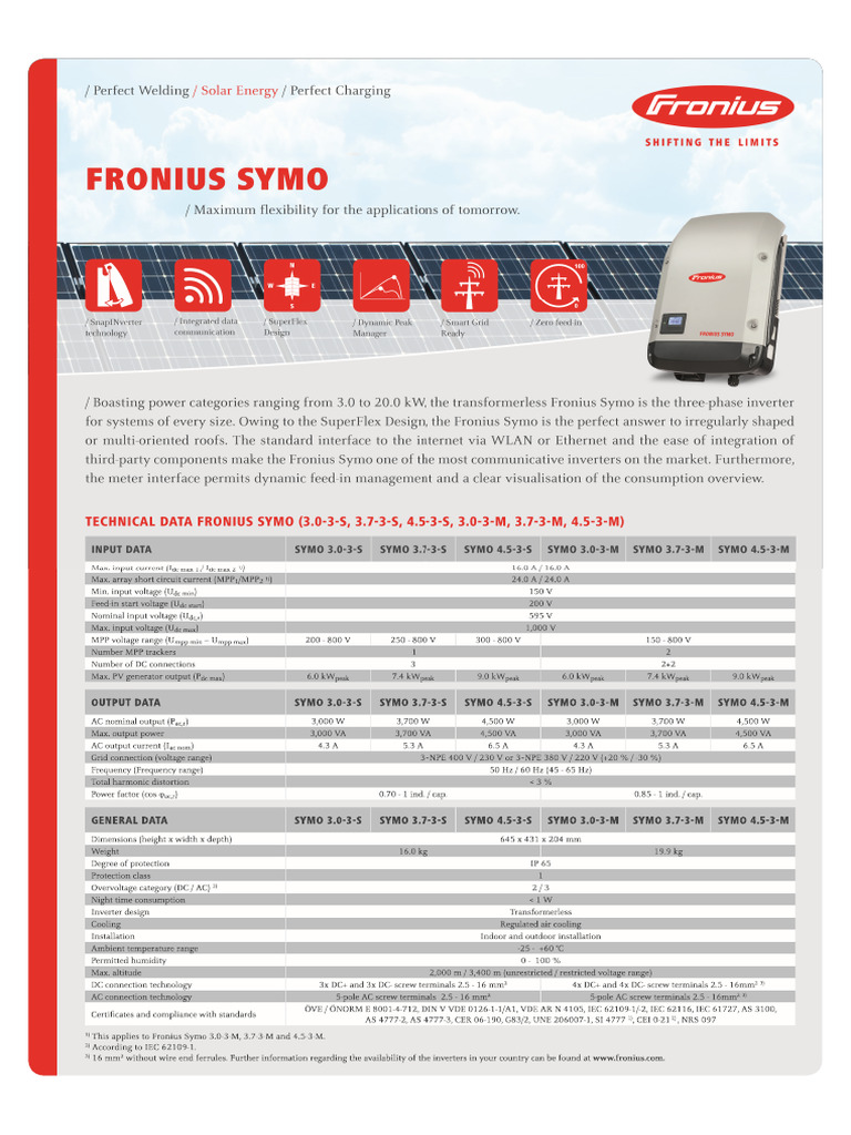 Fronius Symo | PDF