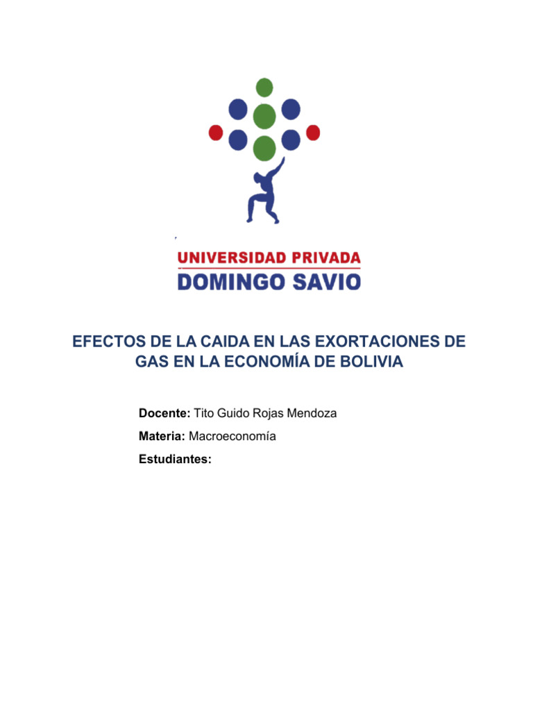 Proyecto Final Macro Economia Upds | PDF | Producto Interno Bruto | Bolivia