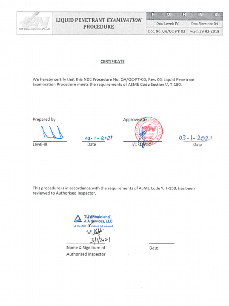 PT Procedure | PDF