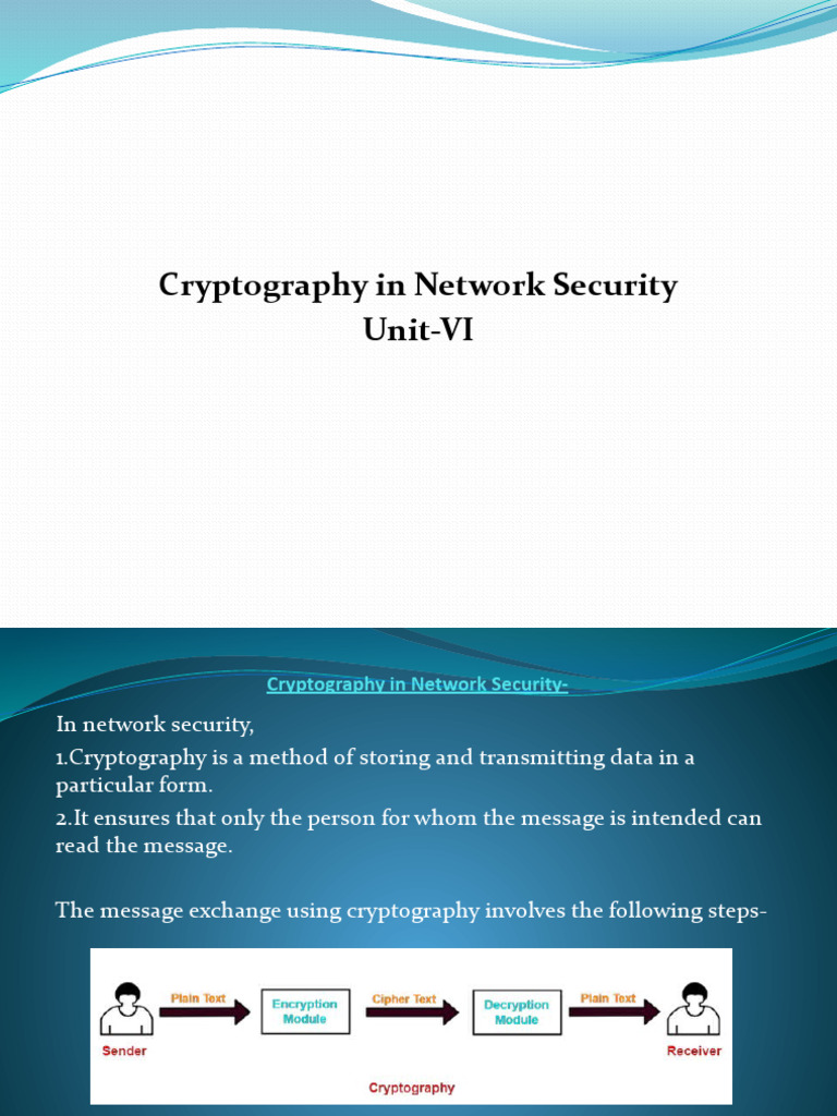 Network Security Cryptography Basics | PDF | Cryptography | Key (Cryptography)