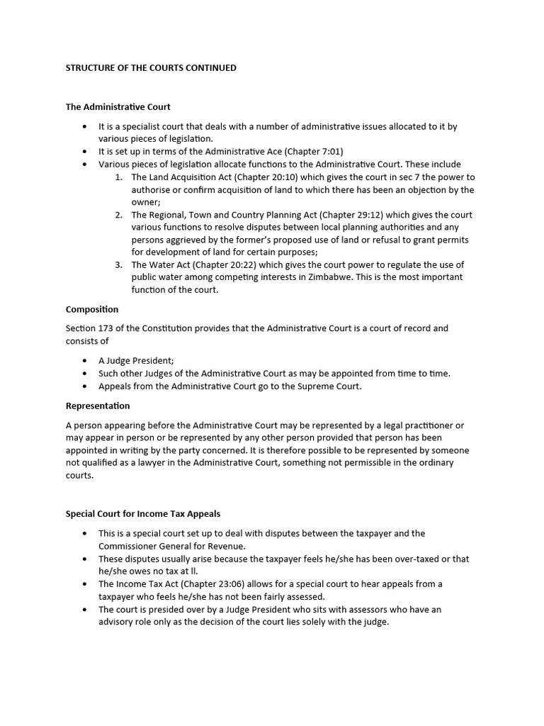 Structure of The Courts Continued | Download Free PDF | Jurisdiction ...