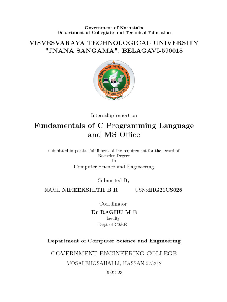 3rd Sem Internship Report FP | PDF | Vocational Education | Qualifications