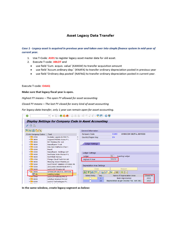 Asset Legacy Data Transfer 1714890397 | PDF | Depreciation | Financial ...