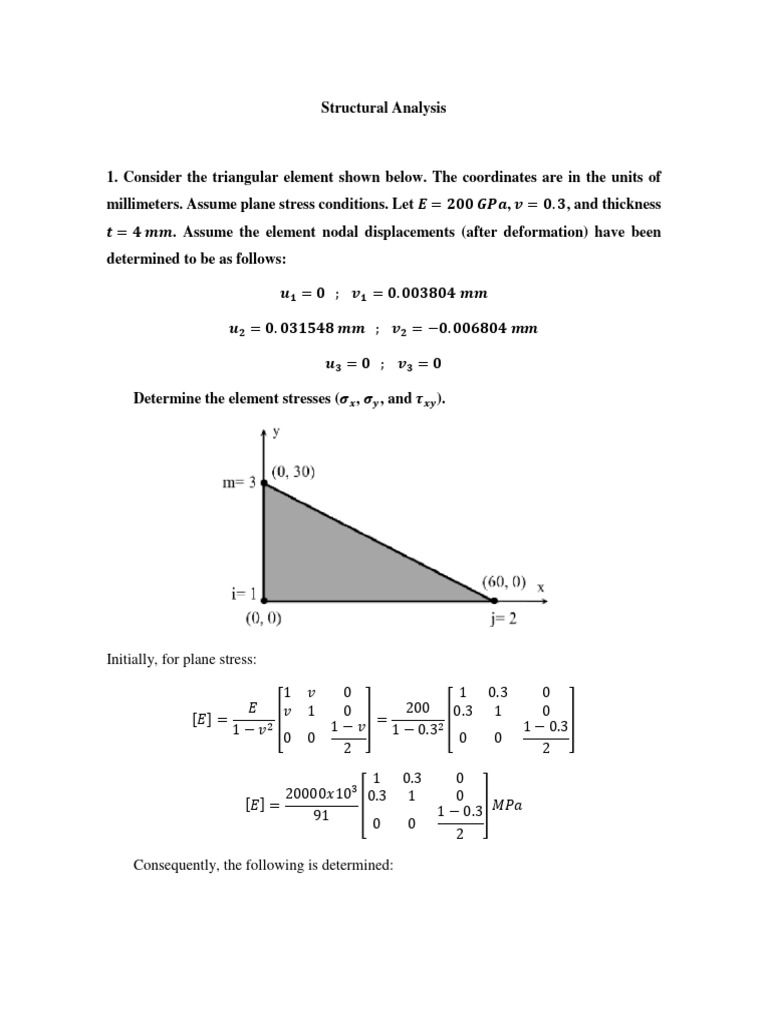 Structural Analysis | Download Free PDF | Stress (Mechanics ...