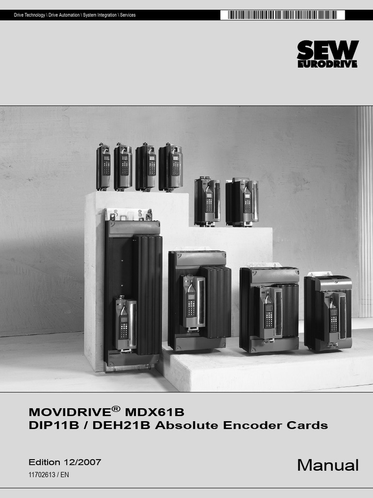 Manual: Movidrive MDX61B DIP11B / DEH21B Absolute Encoder Cards | PDF ...