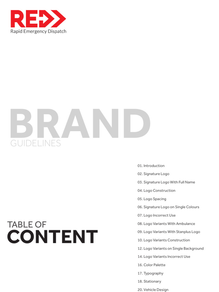 Red Brand Guideline | PDF | Logos | Ambulance