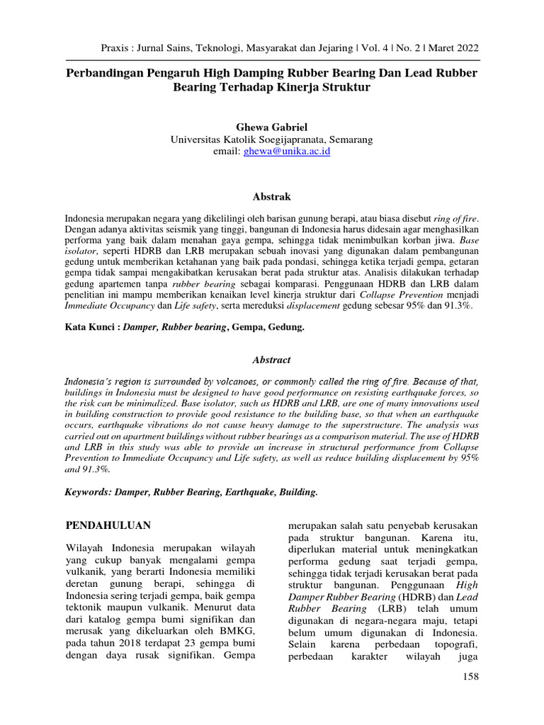 Efektivitas HDRB vs LRB pada Bangunan | PDF