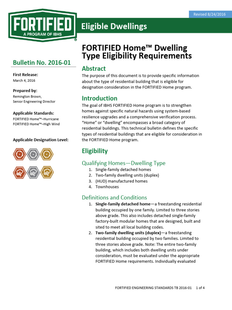 2016 01 - Technical Bulletin - Elibigle Dwellings | PDF | Building ...