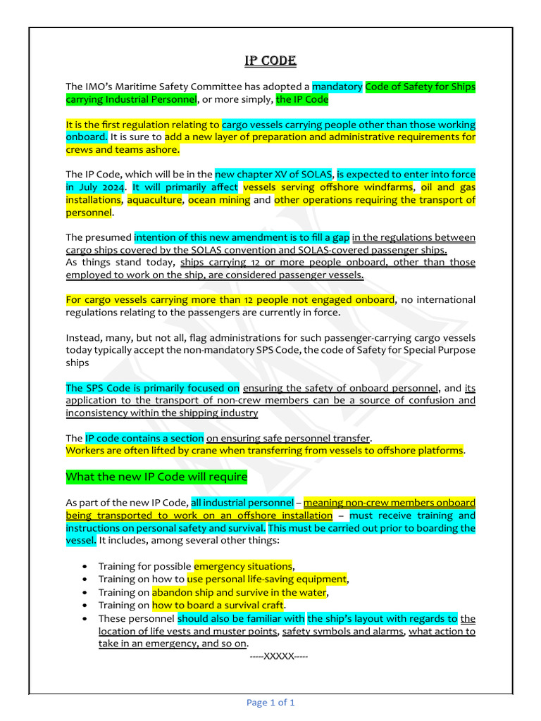 IP Code | PDF | Ships | Transport
