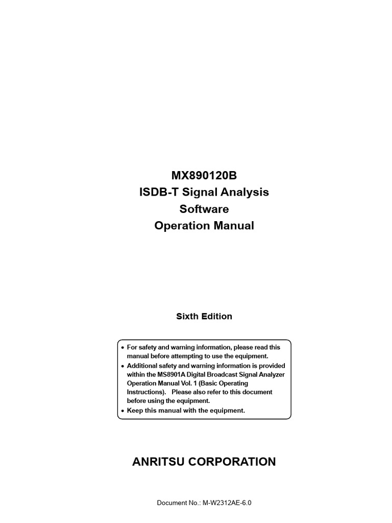 Isdb T Soft Opm e 6 0 | PDF | Ultra High Frequency | Bandwidth (Signal ...