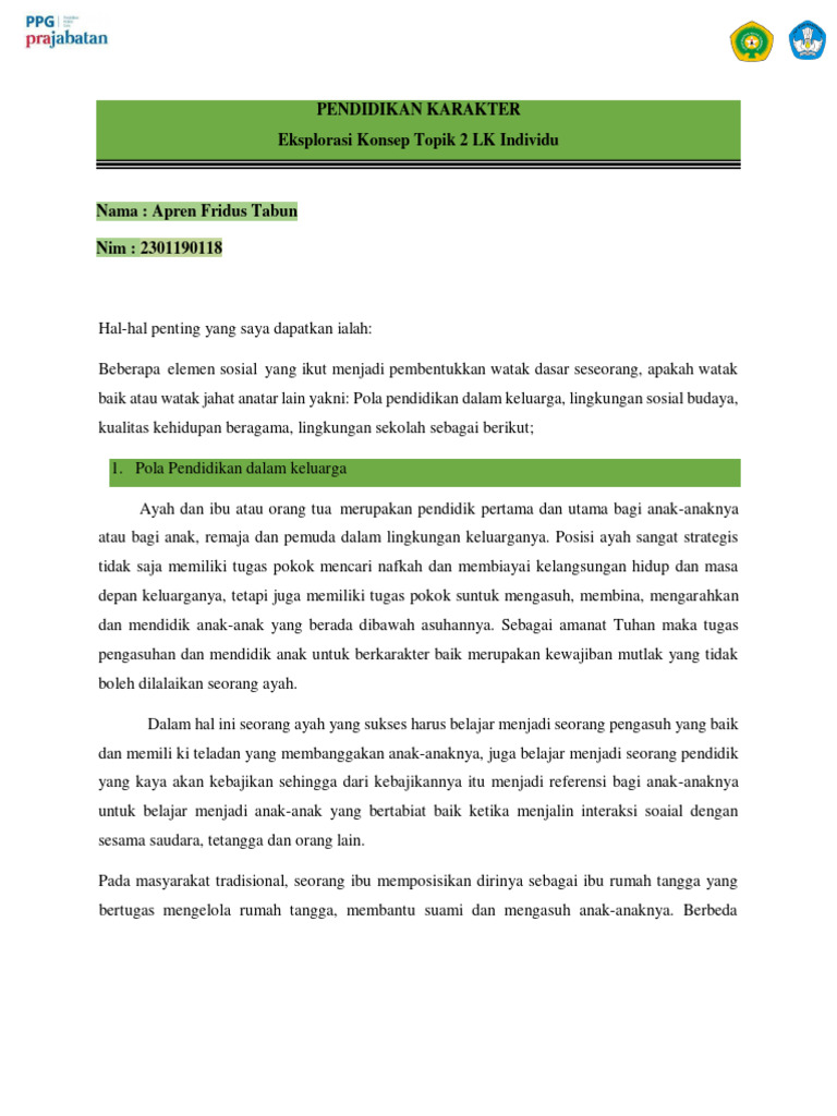 Eksplorasi Konsep T2 - LK - Individu - PK | PDF | Kesehatan Holistik