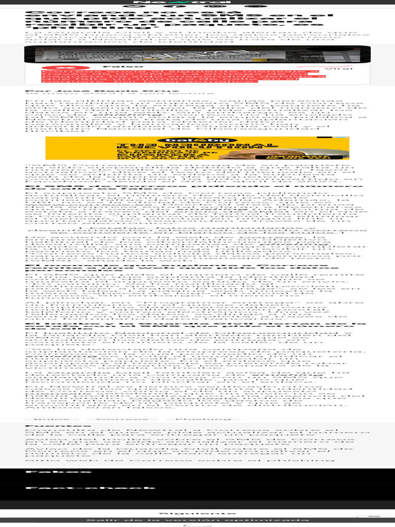 Correos no envía un SMS para conocer el número de tu calle | PDF | Suplantación de identidad ...