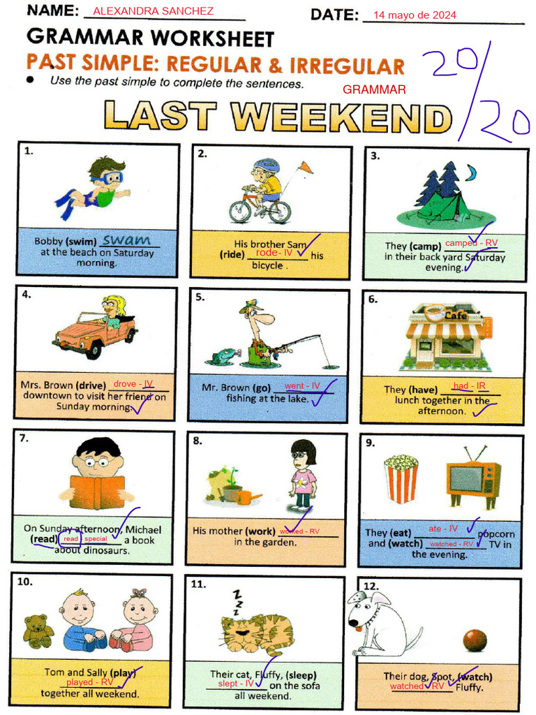 Ast Quizirregularverbs | PDF