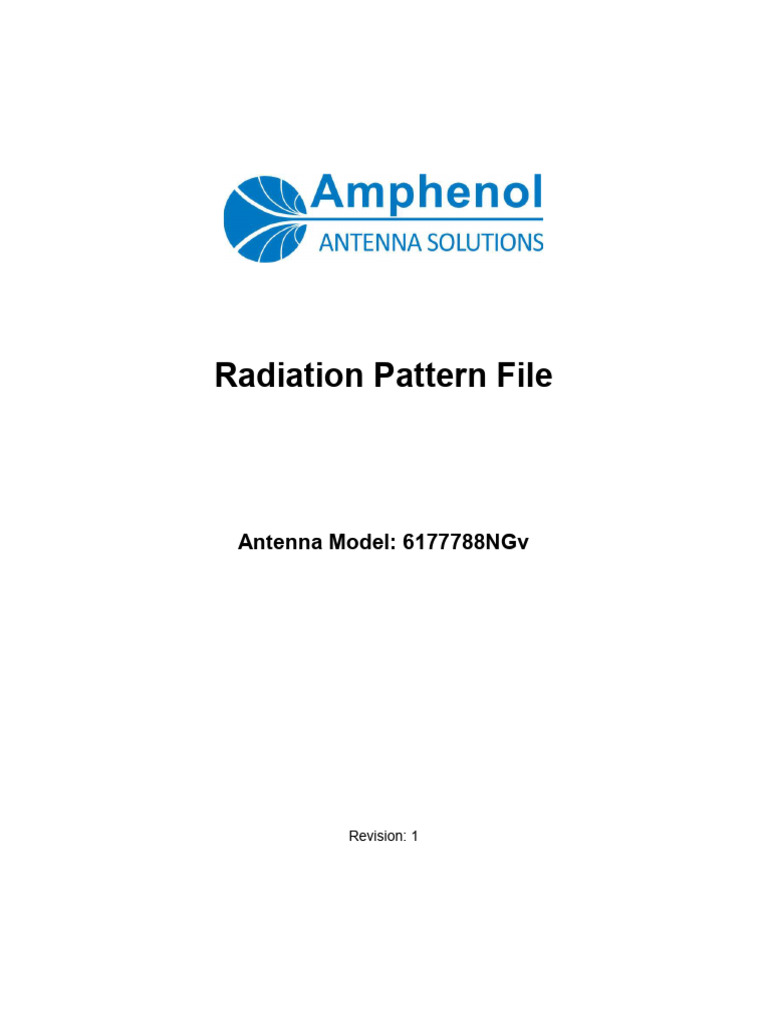 6177788NGv - 4H Antenna Pattern File | PDF