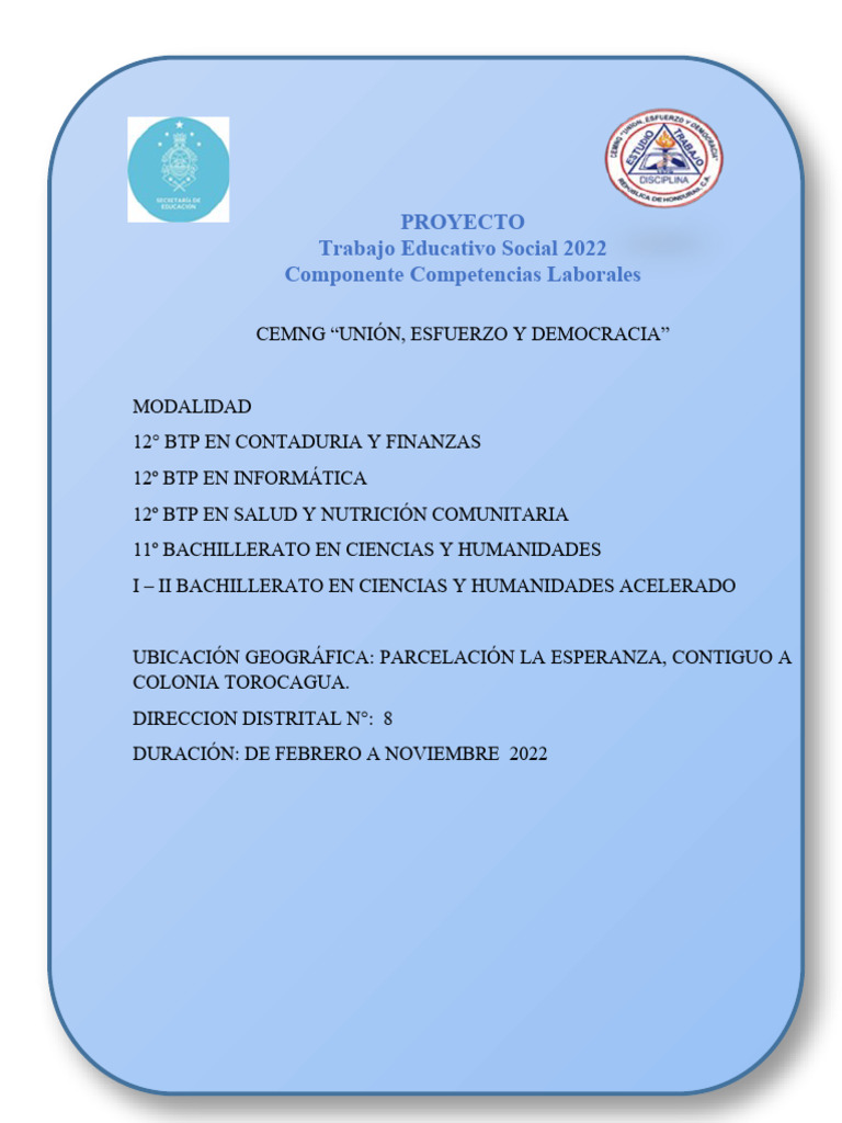 PROYECTO DE TES (1) | Descargar gratis PDF | Aprendizaje | Educación ...