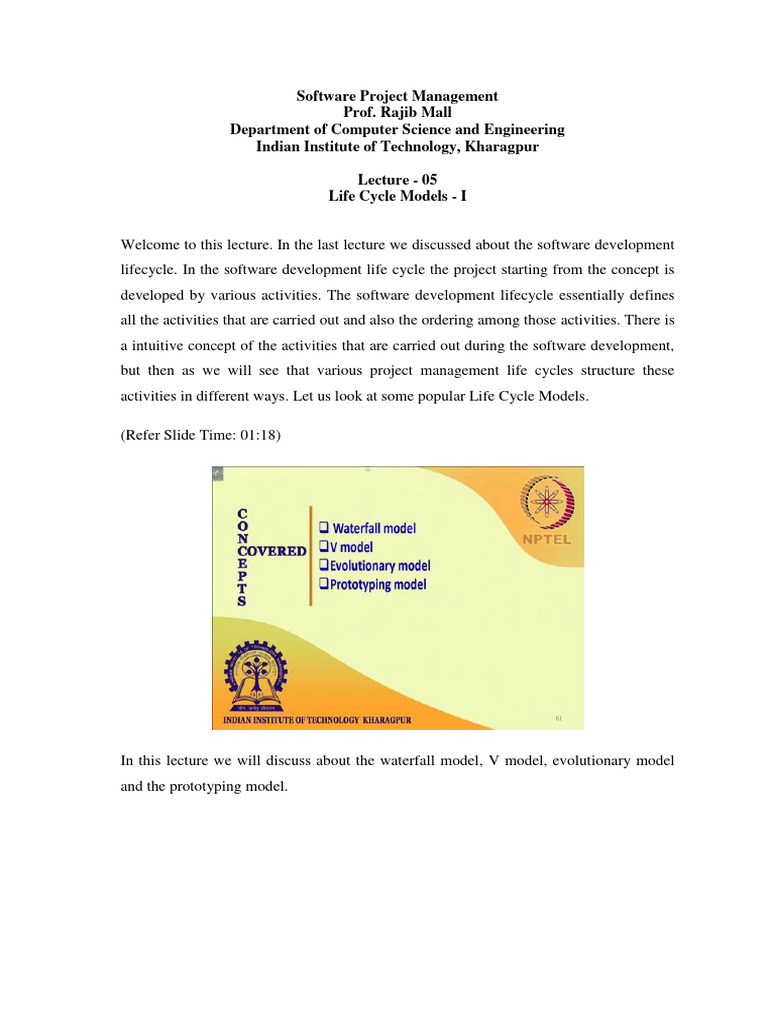 Lec 5 | PDF | Feasibility Study | Product Lifecycle