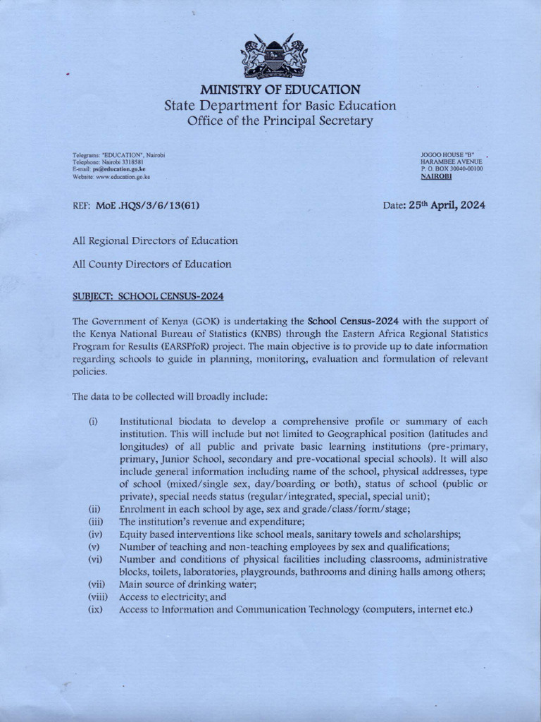 School Census 2024 | PDF