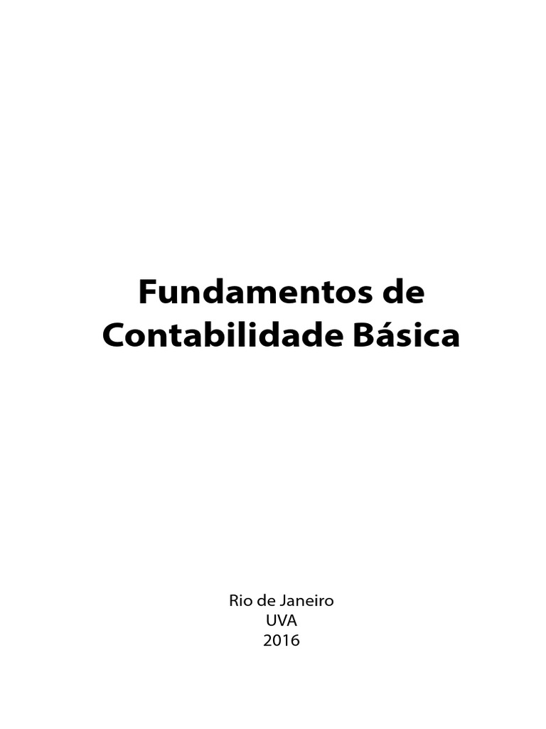 Fundamentos de Contabilidade Basica | PDF | Contabilidade | Relatório anual