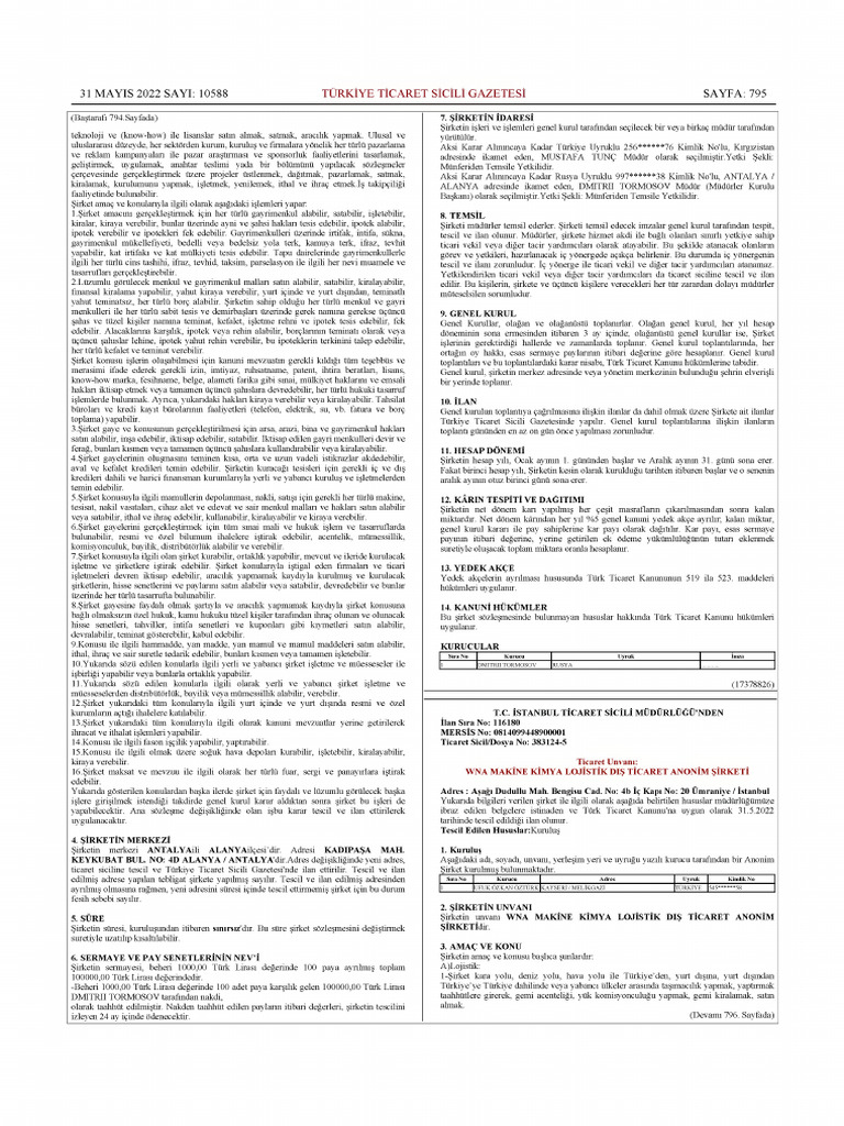 Wna Maki̇ne Kuruluş Gazetesi̇ | PDF