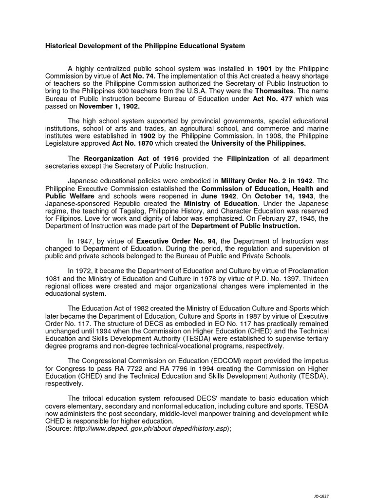 Historical-Development-of-the-Philippine-Educational-System | PDF ...