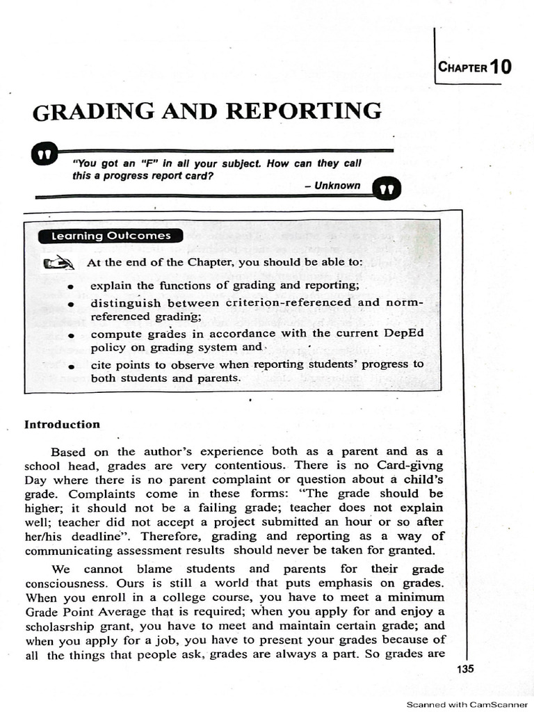 Chapter-10-Grading-and-Reporting (1) | PDF