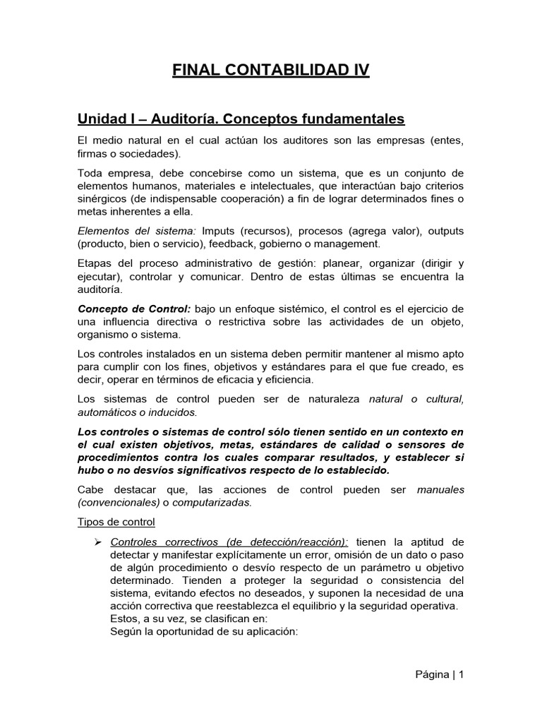 Final Contabilidad Iv | PDF | Auditoría | Contabilidad