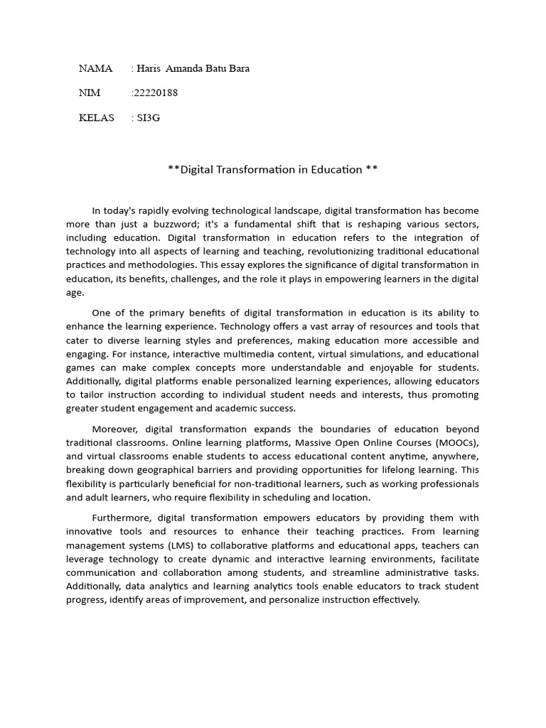 Tugas Lomba - Haris Amanda | PDF | Educational Technology | Learning