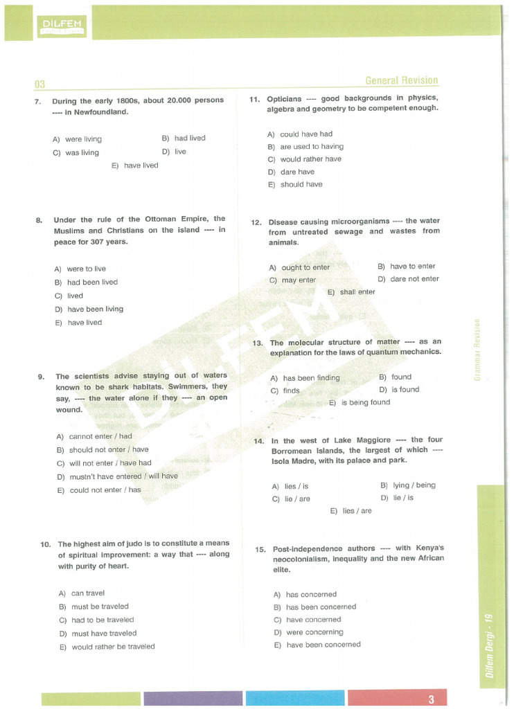 19 Grammar Revision-3-12 | PDF