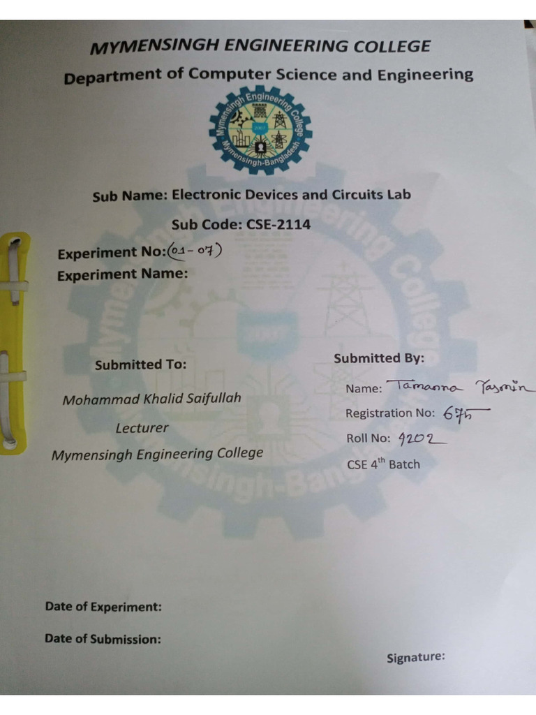 EEE Lab Report | PDF