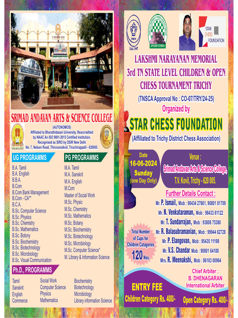 Lakshmi Narayanan Memorial | PDF | Chess