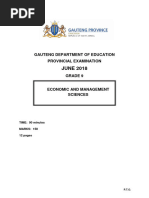 Grade 8 Term 4 Ems Question Paper | PDF | Debits And Credits | Banks