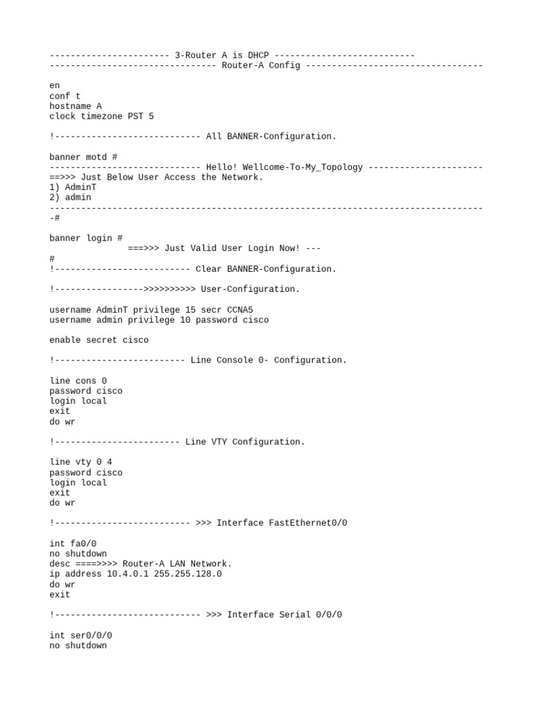 Network Configuration Guide | PDF | Ip Address | Cisco Certifications