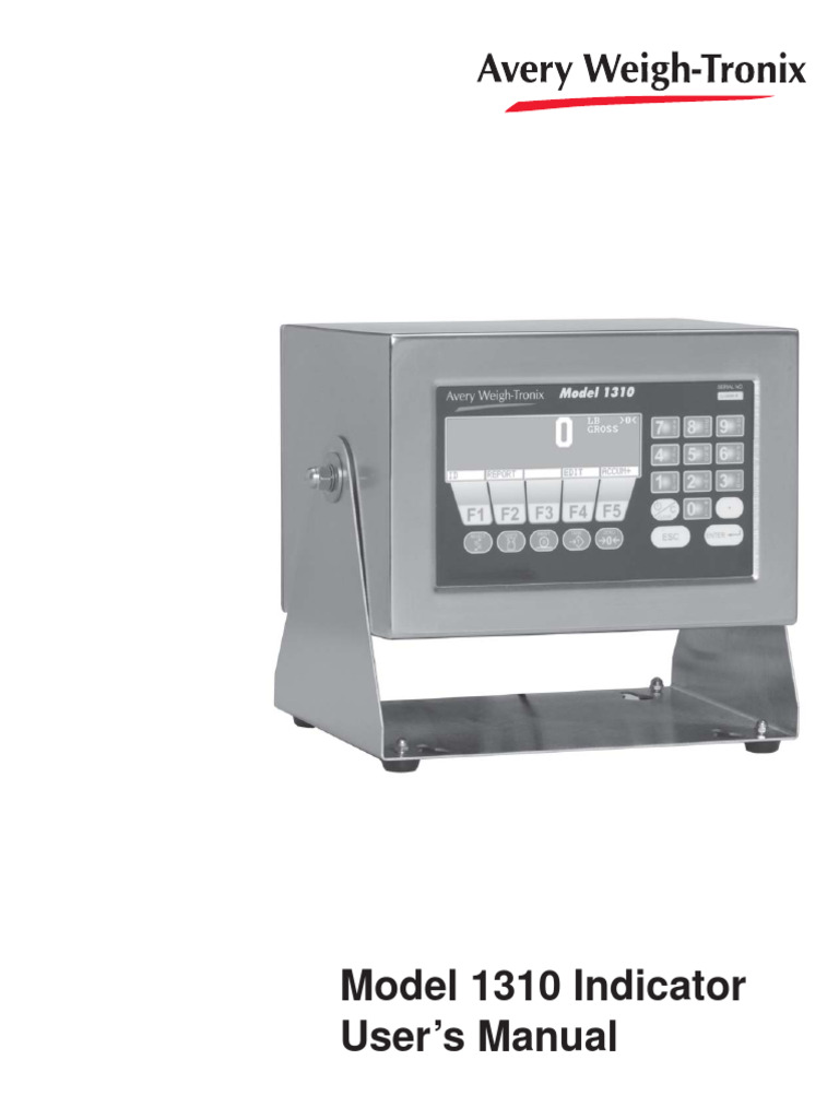 Balance Avery Weigh-Tronix Indicator 1310 | PDF | Computer Keyboard ...