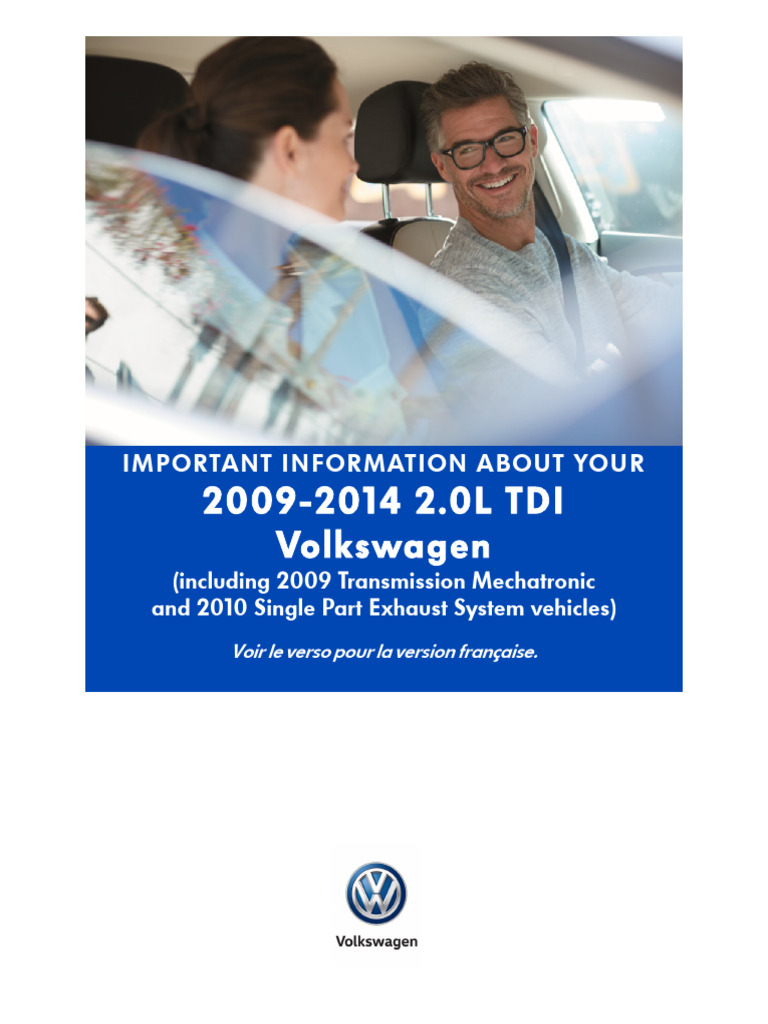 VW TDI Emissions Update Guide | PDF | Exhaust Gas | Diesel Engine