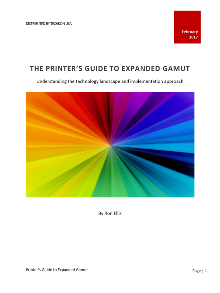 Printers' Expanded Gamut Guide | PDF | Printing | Color